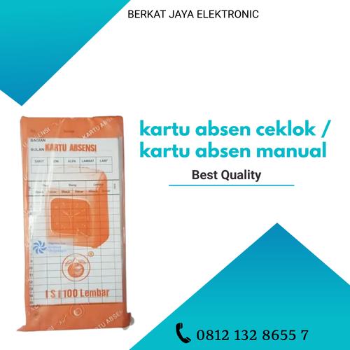 Jual kartu absen ceklok / kartu absen manual - Jakarta Barat - Berkat ...