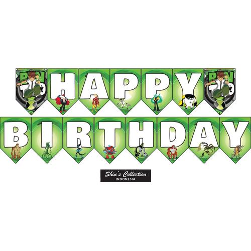 Jual Banner Happy birthday ulangtahun Ben 10 set - Kab. Banyumas - shin ...