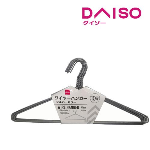 Jual Daiso Wire Hanger -Silver Color - W41cm - 10 pcs.- - Kab ...