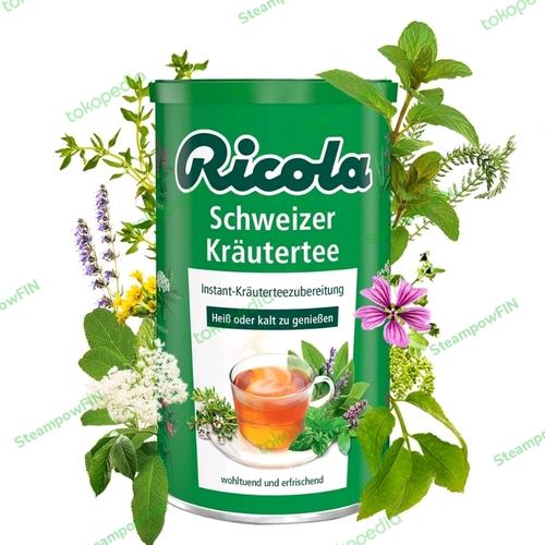 Jual Teh Herbal Tenggorokan Ricola Herb Tea 200g - Hijau - Jakarta Utara - SteampowFIN | Tokopedia