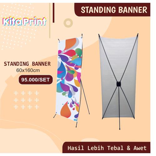 Jual CETAK STANDING BANNER SPANDUK XBANNER 60 X 160 CM CUSTOM - 60x160 ...