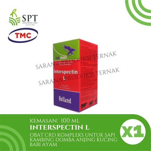 Jual INTERSPECTIN-L 100 ML OBAT CRD KOMPLEKS UNTUK SAPI KAMBING ANJING ...