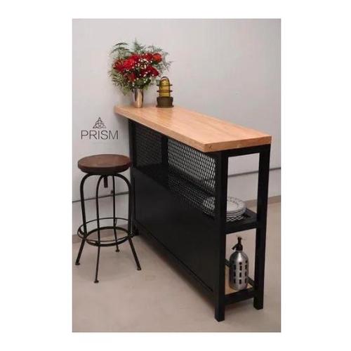 Jual Kitchen island industrial meja besi kayu meja makan dapur MI-01 ...