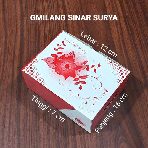 Jual Dus Snack 12x16 Kotak Makan Nasi / Dus GS Selamat Motif / Polos ...
