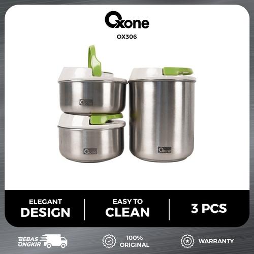 Promo Oxone OX306 Vacuum Stainless Jar 3pcs/NewArrival/Desain Elegan ...