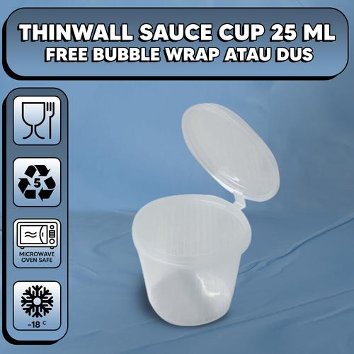 Jual cup saus mini / Thinwall saus cup 25ml/ Sauce cup 25 ml GROSIR ...