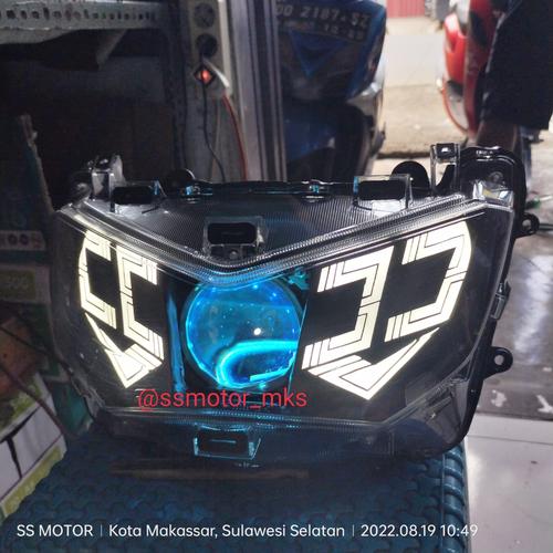 Jual HEADLAMP CUSTOM BILED PROJIE AES TURBO GEN 2 YAMAHA ALL NEW NMAX ...