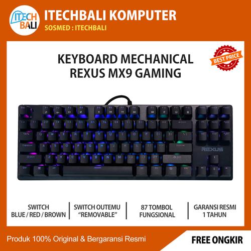 Jual Keyboard REXUS MX9 Mechanical Gaming Rgb | ITECHBALI - Putih ...