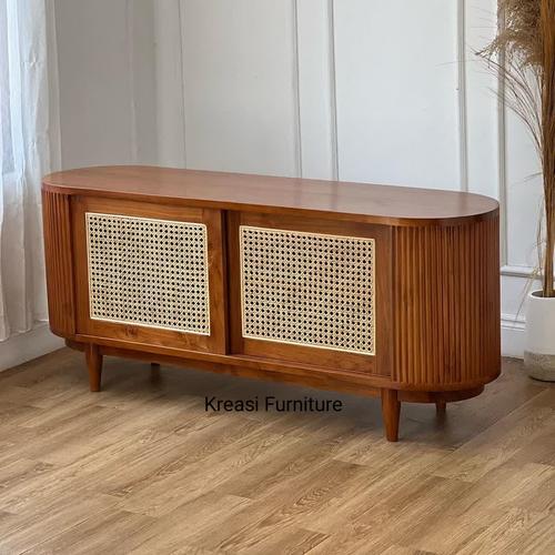 Jual Meja Tv Lisa Minimalis Modern Pintu Sliding Rotan - Kab. Jepara ...
