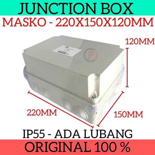 Jual MASKO Duradus Junction Box IP55 Lobang Kotak Plastik 220 x 150 x ...