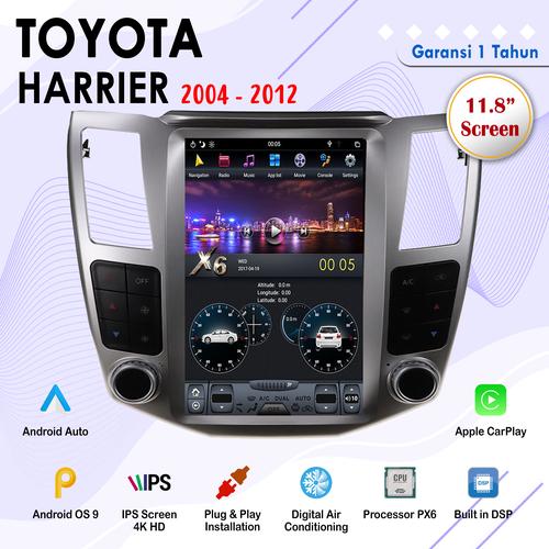 Jual Head Unit Android Toyota Harrier 2004-2012 Tesla Style - Low End ...