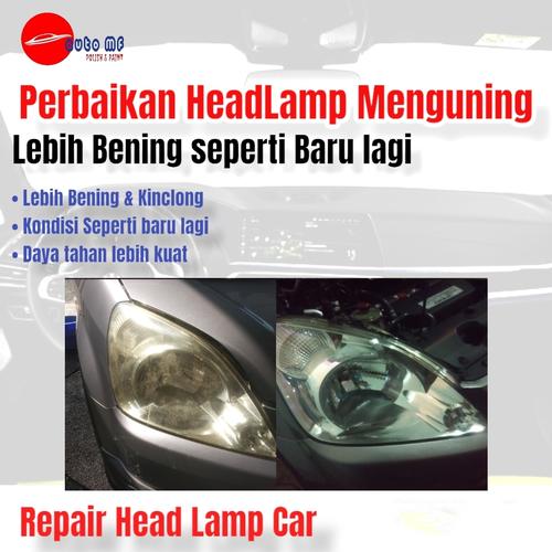 Jual Perbaikan Headlamp Mica Lampu Mobil Menguning Tanpa Bongkar Luar ...