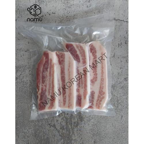 Jual Daging Babi Samcan Pork Belly Skin Off Samgyeopsal Korean BBQ solo ...