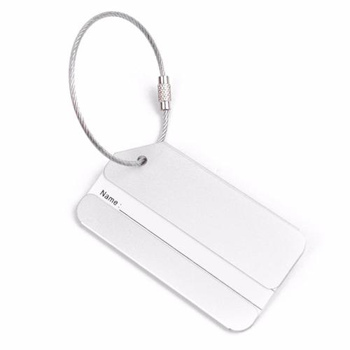 Jual Gantungan Tas Koper Aluminium Name Tag ID Aluminum Metal Travel ...