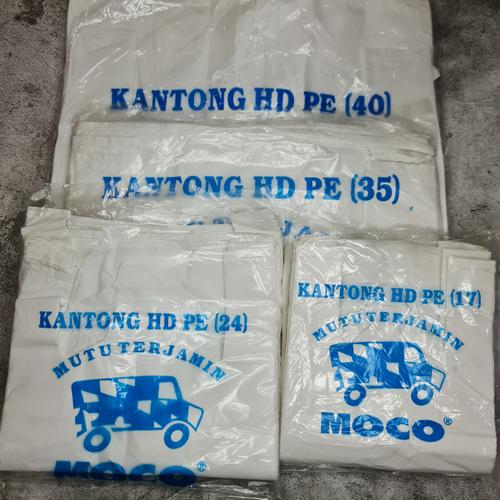 Jual Kantong Plastik Kresek PE ( Tebal ) - moco 40 - - Sahabat Impor_NEW | Tokopedia