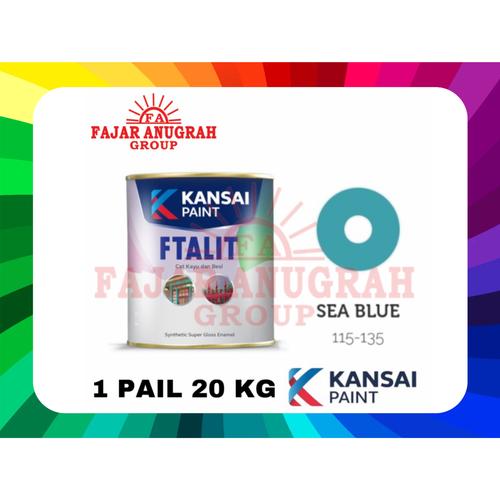 Jual Kansai Ftalit Gloss sea blue 115-135 Cat Kayu dan Besi 20 Kg ...