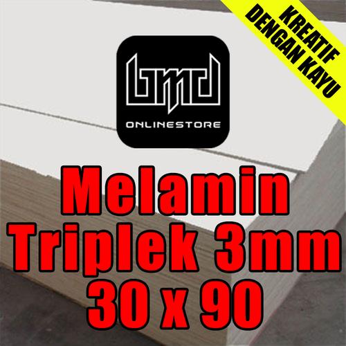 Jual Melamin Triplek 3mm Putih Glossy Ukuran (30x90)cm - Kab. Tangerang ...