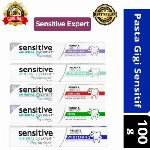 Jual Pepsodent Sensitive Expert Toothpaste Pasta Gigi Relief Protect ...