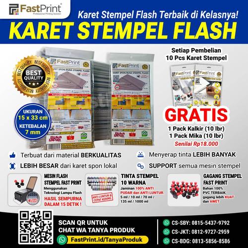 Jual Karet Spon Busa Stempel Flash Warna Isi 2 Pcs Lembar - Kota ...