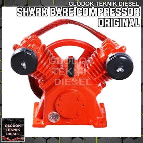 Jual Shark Bare Air Compressor 1 HP Kepala Kompresor Head pump ORIGINAL ...