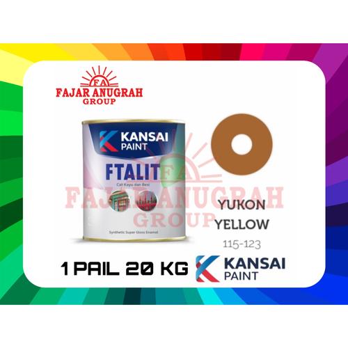 Jual Kansai Ftalit Gloss yukon yellow 115-123 Cat Kayu dan Besi 20 Kg ...