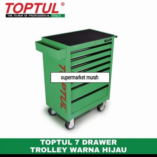 Jual TOPTUL TCAA0701 TROLLEY 7 DRAWER TANPA ISI WARNA HIJAU - Jakarta ...