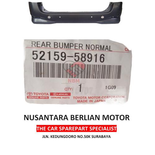 Jual BUMPER BELAKANG ALPHARD GEN 2 THN 2014 52159-58916 ORIGINAL PARTS ...