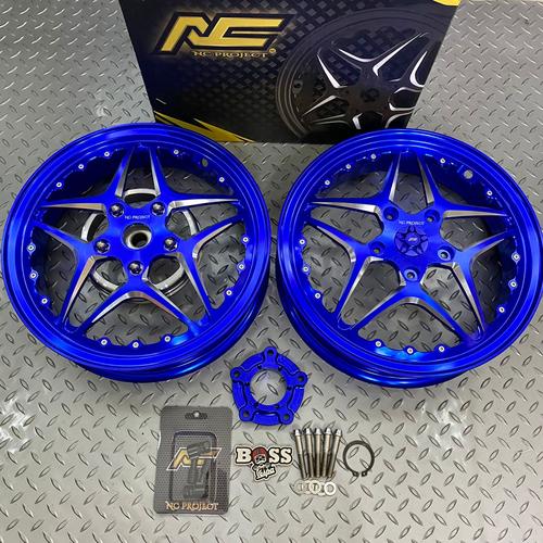 Promo Velg NC Project V5S Blue Front & Rear Vespa Sprint Primavera GTS ...