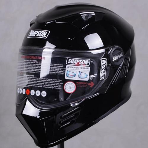 Promo SIMPSON DARKSOME BLACK GLOSS | HELM FULL FACE | ORIGINAL SIMPSON ...