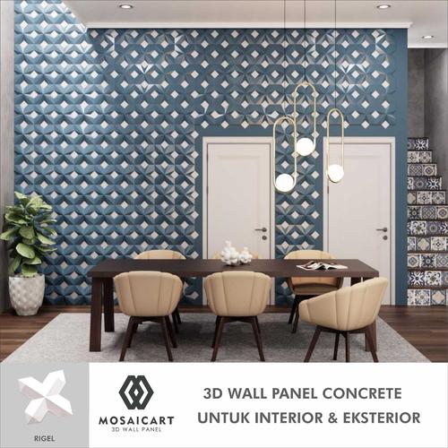 Jual Dekorasi Dinding 3D Wall Panel - Rigel (Bisa Custom Warna) - Putih ...