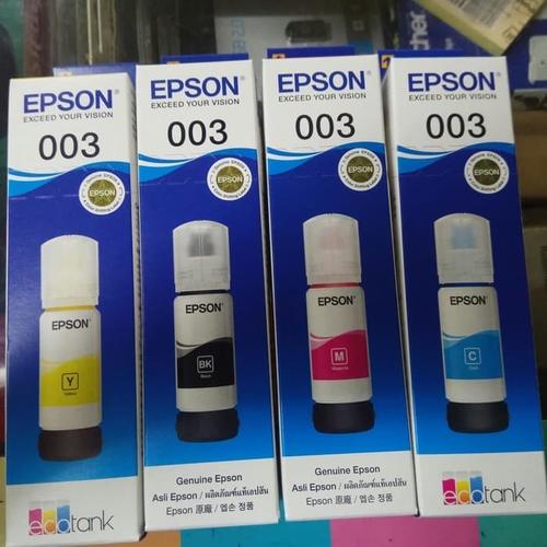 Jual Tinta BOTOL Original EPSON 003 BLACK CYAN MAGENTA YELLOW U/ L3110 ...