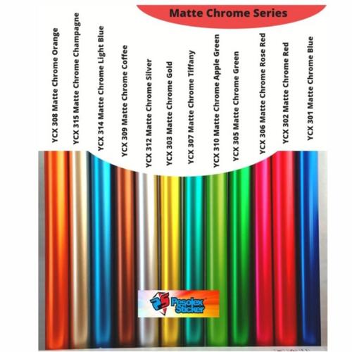 Jual STICKER STIKER SKOTLET VINYL METALIK DOFF MATTE CHROME SATIN #2 ...