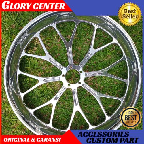 Jual chrome velg palang racing Harley 21 X 3.25 - 18 X 10.5 no hub ...