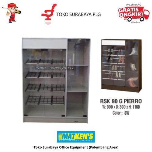 Jual Matkens RSK 90 G Pierro Lemari Sepatu Rak Sepatu Kaca Minimalis Putih - Kota Palembang ...