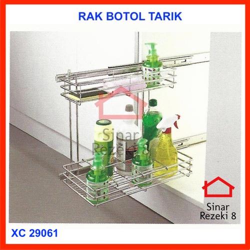 Jual Rak Tarik Dapur Vitco XC 29061 / Stainless 2 Susun Bumbu Botol ...