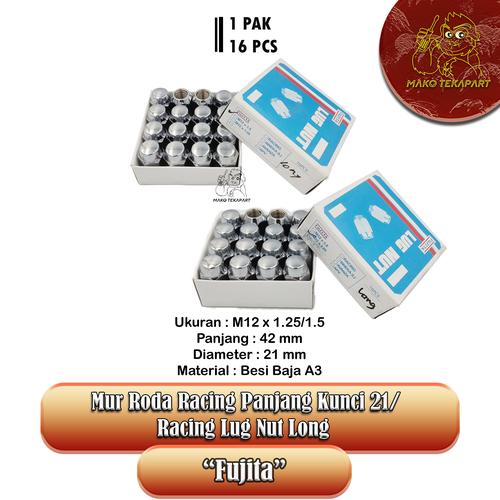 Jual Mur Roda Racing Panjang Fujita Long M12x1.5 Kunci 21 isi 16/20 pcs ... Jual Mur Roda Racing Panjang Fujita Long M12x1.5 Kunci 21 isi 16/20 pcs ...