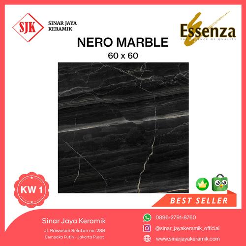 Jual Granit Hitam/Granit Motif Marble/ Granit ESSENZA Nero Marble 60x60 ...