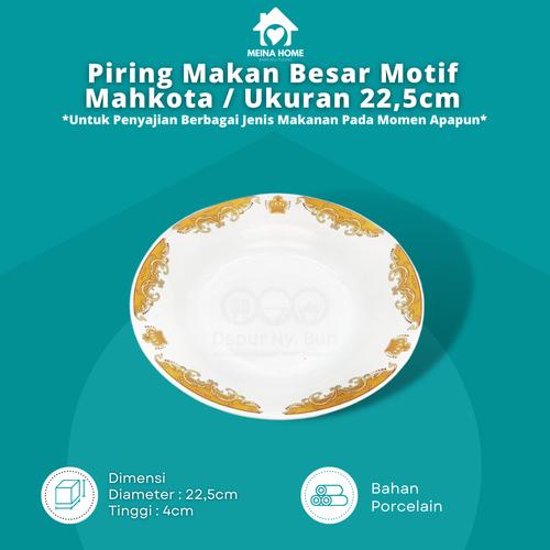 Jual PIRING MAKAN BESAR / PIRING CANTIK / PIRING BELING 22CM / PIRING ...