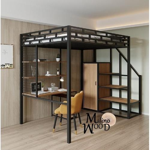Jual LF-04 Loft bed besi ranjang tempat tidur minimalis dipan divan ...