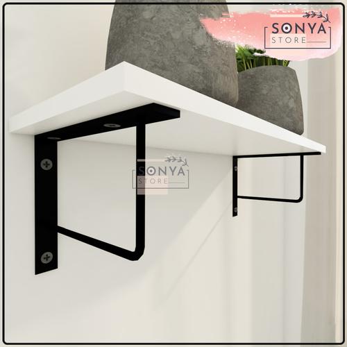 Promo Rak Besi Siku Rak Dinding Minimalis Gantung Tempel Tembok - Kota ...