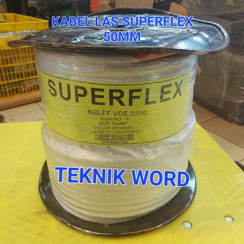 Jual KABEL LAS SUPERFLEX 50MM / WELDING CABLE 50MM SUPERFLEX - Jakarta Barat - TeknikWord ...