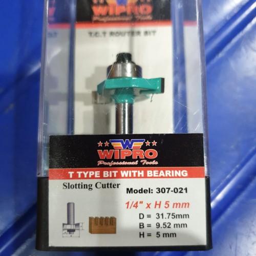 Jual WIPRO MATA PROFIL ROUTER SLOTTING CUTTER 1/4" X H 5MM 307-021 ...