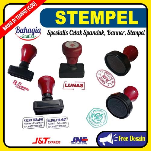 Jual Stempel Custom Otomatis Flash Logo Lunas - Ungu, Bulat 17 mm - Kota Pekanbaru - Spanduk ...