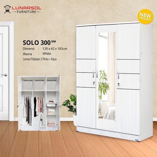 Promo Lemari Pakaian Lunar LP 3 PT + CERMIN SOLO 300 Cicil 0% 3x - Kab. Tangerang - Handal ...