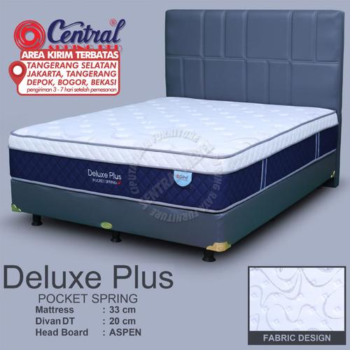Jual Spring Bed Central Deluxe Plus pocket spring - Bed Set Divan ...