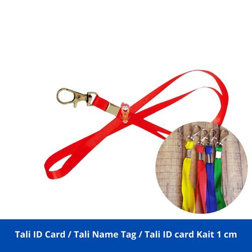 Jual Tali ID Card / Tali Name Tag / Tali ID card Kait 1 cm - Kuning ...