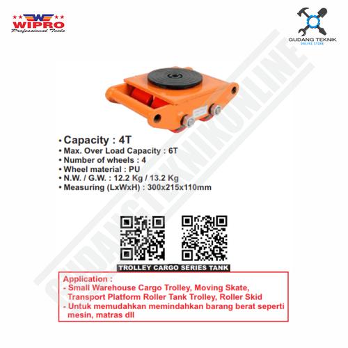 Jual Roller Tank Cargo Trolley SMALL 6 Ton WIPRO CRA-4 / Roller Mover ...