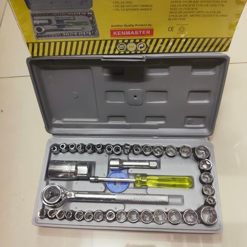 Jual Kunci sock 40pcs KENMASTER Sok set 40 pcs 40 pc socket set Hand ...