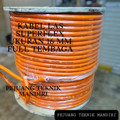 Jual KABEL LAS SUPERFLEX AUSTRALIA 16MM FULL TEMBAGA / SUPERFLEX 16 MM - WARNA ORANGE - Jakarta ...