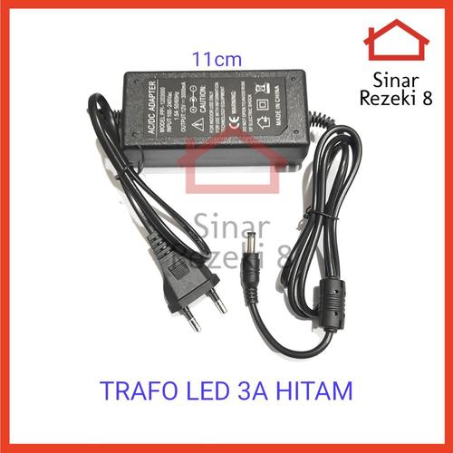 Jual Trafo LED 3A Hitam / Adaptor 12V 3 A AC TO DC Adapter - Kota ...